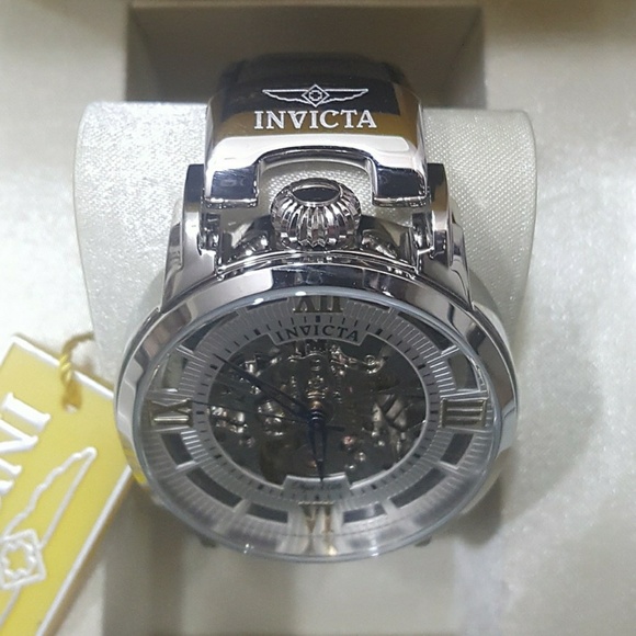 Invicta | Accessories | New Invicta Automatic Stainless Leather Men ...